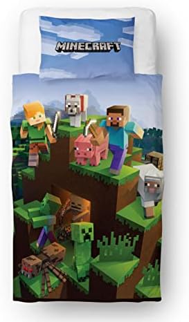 Minecraft Bedding Official Minecraft Single Duvet Cover Set ...