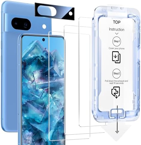 Amazon.com: SMARTDEVIL [3 Pack for Google Pixel 8A Screen Protector with Camera Lens Protector ...