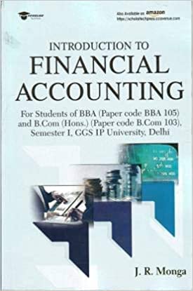 Buy Introduction to Financial Accounting for BBA (Paper Code BBA 105 ...