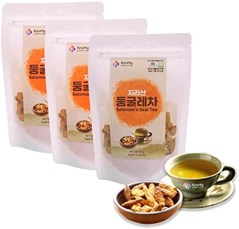 Amazon.com: Korean Premium 3 Pack Roasted Solomon's Seal Tea 60g ...
