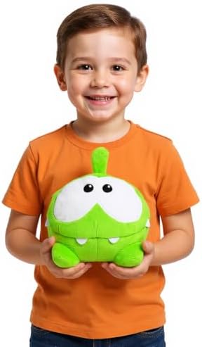 Amazon.com: Om Nom Plush Toy – 7.5" Soft Stuffed Animal from Cut the ...