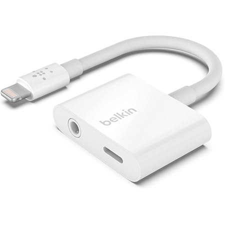 Amazon.com: Belkin Lightning to 3.5mm Audio Cable + Audio Charger ...