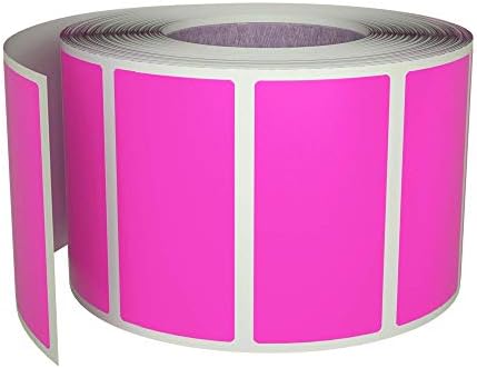 Royal Green Rectangular Coloured Sticker Labels Rolls 4cm x 2cm Label ...