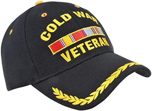 Cold War Veteran Black Cap With Ribbions at Amazon Men’s Clothing store