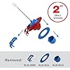 Fluidmaster 523A-009-T4 Super 2 in, or 3 in. Toilet Flapper, Red/Blue ...