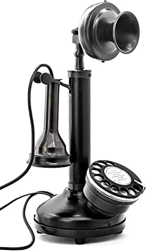 Vintage Antique Candlestick Rotary Dial Telephone//Antique Phone/Old ...