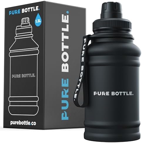 Pure Bottle Metal Water Bottle - Large Stainless Steel Water Bottle ...