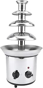 4 Tier Chocolate Fountain Waterfall Machine, Electric Powered Stainless ...