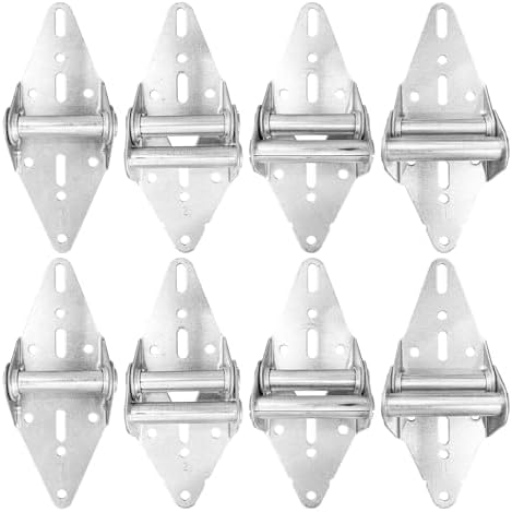 8Pcs Garage Door Hinges #1#2#3#4 Heavy Duty Steel with Galvanized Finish Garage Door Bracket for ...