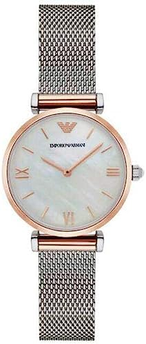 Emporio Armani Watch for Women, Two Hand Movement, 32 mm Gold Stainless ...