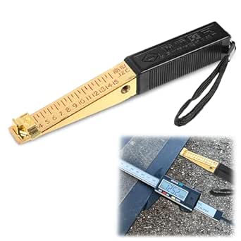 EUIOOVM Door Gap Measuring Tool, 1-15mm Wedge Shaped Vernier Feeler ...