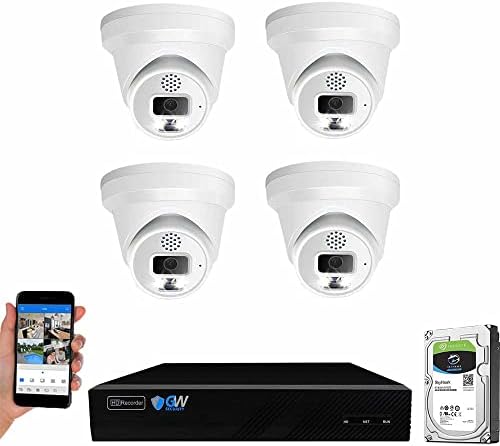 Amazon.com : GW Security 8 Channel 8MP Fulltime Color Night Vision 4K ...