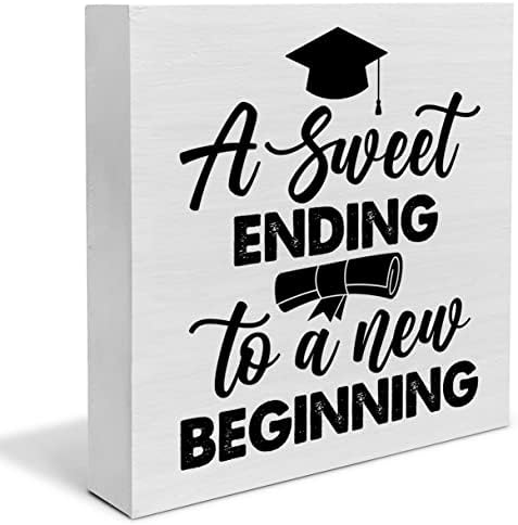 Amazon.com: Graduation Wood Box Sign Decor Desk Sign Graduate a Sweet ...