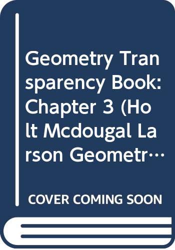 Amazon.com: Geometry Transparency Book: Chapter 3 (Holt Mcdougal Larson ...