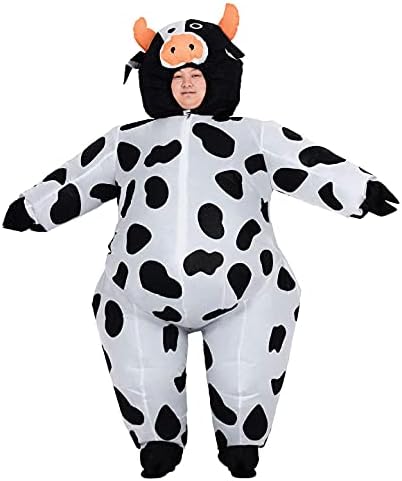 Amazon.com: JYZCOS Inflatable Cow Costume Adult Funny Blow Up Farm ...
