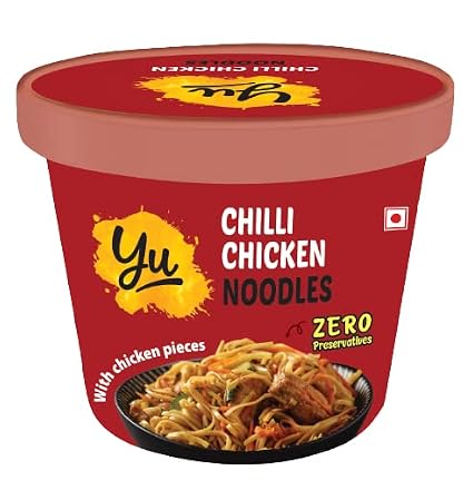 Yu Foodlabs Cup Noodles - Chilli Chicken Spicy Non Veg Ramen Noodles ...