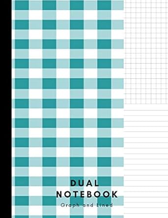 Buy Dual Notebook: Graph Paper and Half Lined Notebook/ 5x5 Graph Paper ...