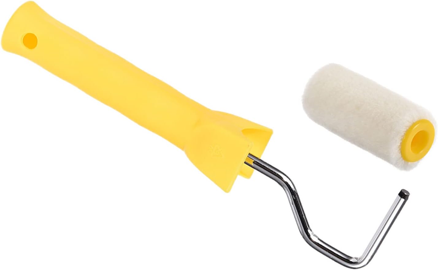 uxcell Paint Roller Cover and Paint Roller Frame Set 2 Inch Mini Wool ...