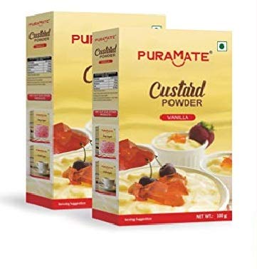 Puramate Custard Powder Vanilla, 100g (Pack of 2) : Amazon.in: Grocery ...
