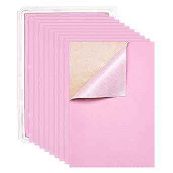 Amazon.com: BENECREAT 20PCS PearlPink Velvet Fabric Sticky Back ...
