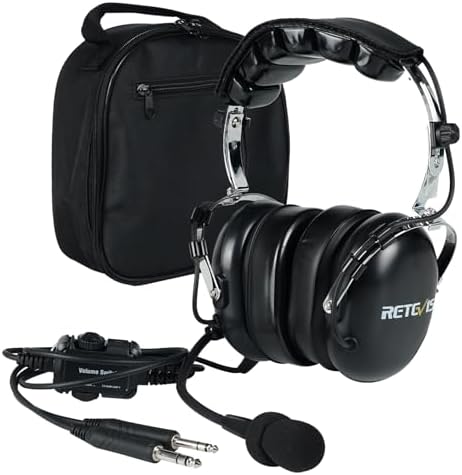 Amazon.com: RA200 Aviation Pilot Headset for Student Pilots Flight ...