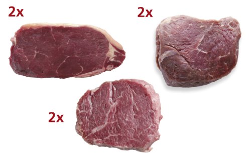 American Special Steakpaket - 2 x ca. 280g Roastbeef, je 4 x ca. 100g ...