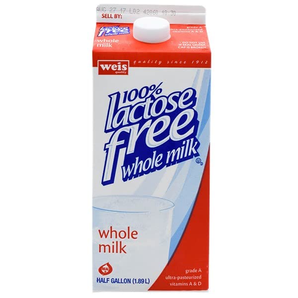 Amazon.com: Weis Quality, Milk 100% Lactose Free Whole, 64 Fl Oz ...