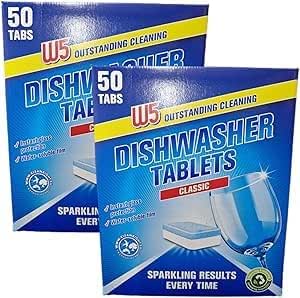 W5 - Lidl | Classic Dishwasher Tablets | 50 Tablets [TWIN PACK ...