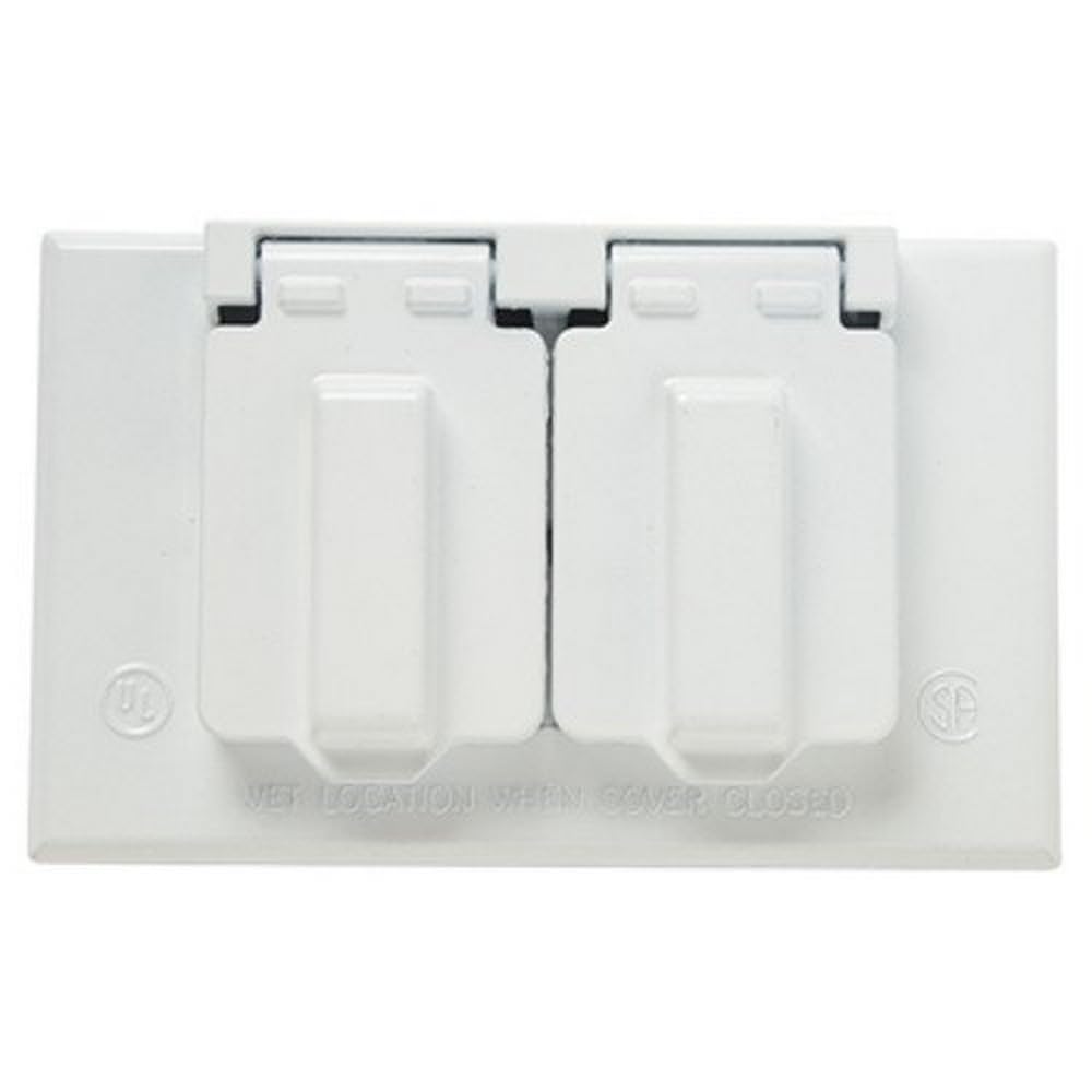 Legrand Pass & Seymour CA8WH Cast Weatherproof Outdoor Cover, 1 Gang ...