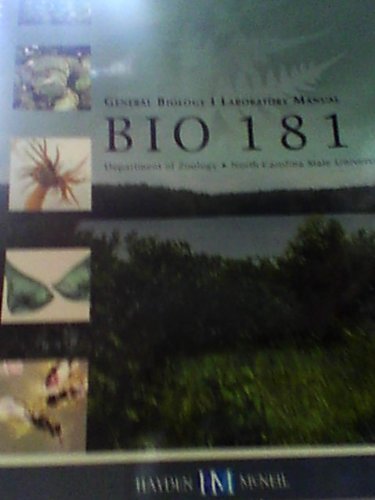 General Biology 1 Laboratory Manual BIO 181: Dept. of Zoology ...