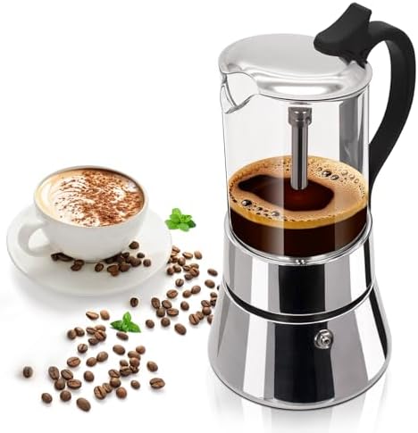 Amazon.com: COPOTEA Moka Pot-Portable Stovetop Espresso Maker ...