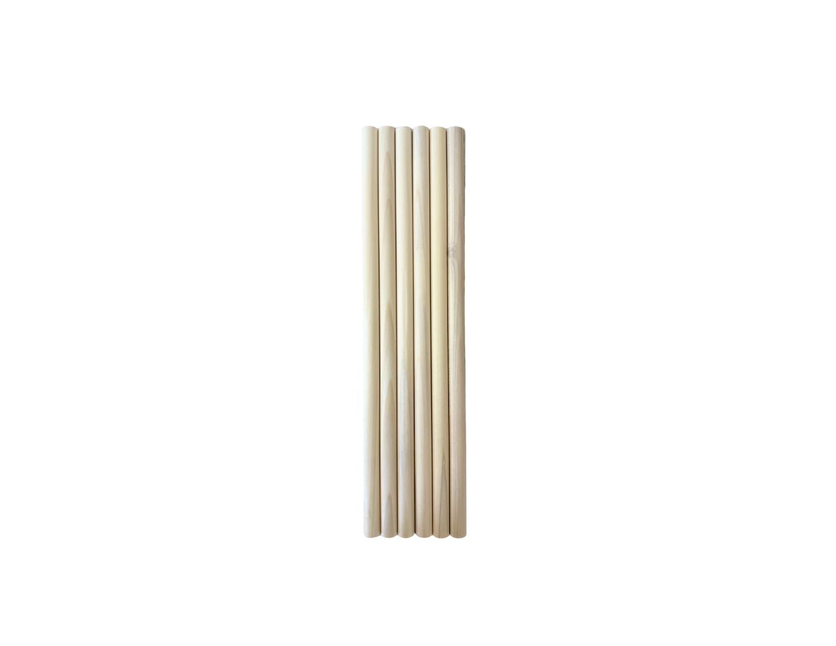 Amazon.com: Split Wood Dowel Rods, 12-inch x 1/2-inch Unfinished Fluted ...