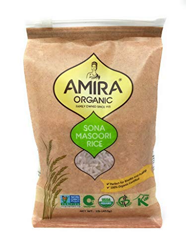 Amazon.com : Amira, Rice Sona Masoori Organic, 16 Ounce : Grocery ...