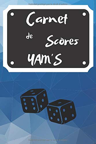 Buy Carnet De score Yam's: Carnet de score yam's | idéal pour noté son ...