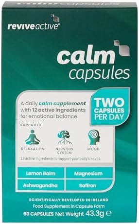 Revive Active Calm Capsules - 12 Active Ingredients - Ashwagandha with ...