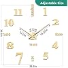 VREAONE Frameless DIY Wall Clock,Large Modern 3D Mirror Wall Clock ...