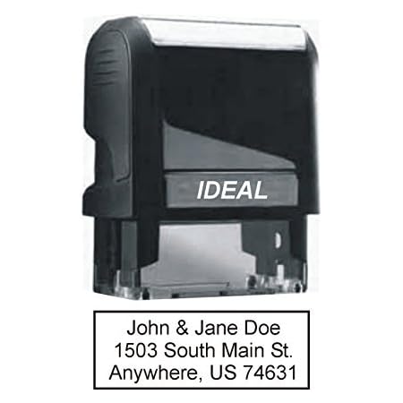 Amazon.com: 3 Line Custom Rubber Stamp - Self Inking - Home or Office ...