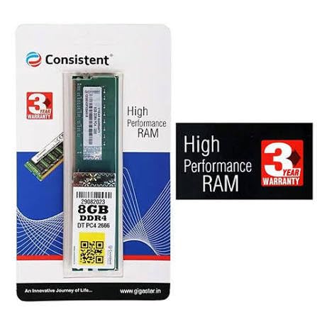 Amazon.in: Buy Consistent High Performance DDR4 8GB 2666MHz RAM Memory ...