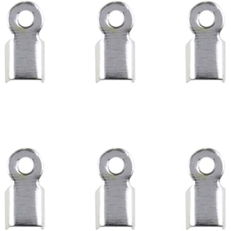 Amazon.com: 300pcs Fold Over Ends Cord End Caps Tips Crimps Cord Ends ...