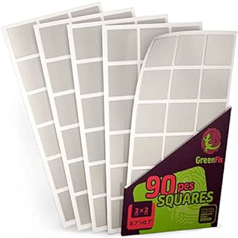 Amazon.com: GreenFix Mounting Squares Double Sided 90PCs - Sticky Tack for Wall Hanging ...