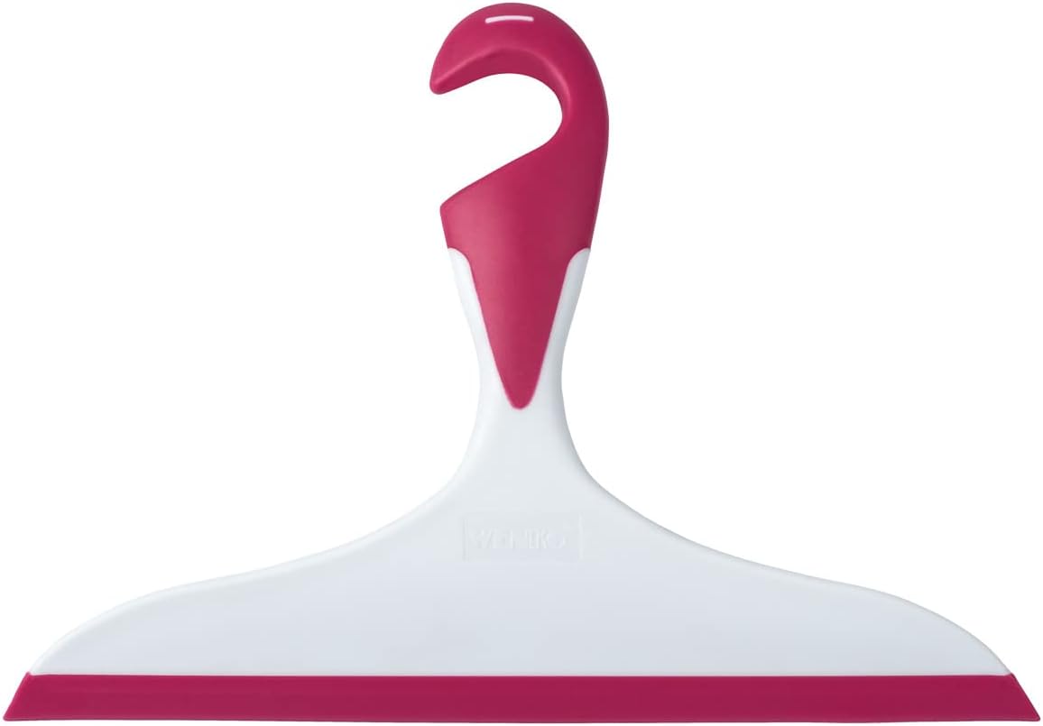WENKO Shower Squeegee Bathroom Squeegee with Hanging Hook, L23 cm ...