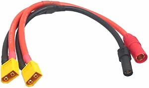 Amazon.com: XT150 AS150 Jack to Harness Wire XT60 Male Parallel Dual ...