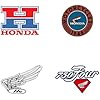 Amazon.com: Honda Powersports 50ct Vinyl Large Deluxe Stickers Variety ...