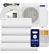 Amazon.com: DELLA 36K BTU ODU 2 Dual Zone 18000 24000 BTU Wifi Mini ...