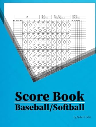 Amazon.com: Baseball/Softball Scorebook: Simple Baseball/Softball Scorekeeper Book - Baseball ...