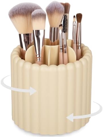Amazon.com: Anyoifax 360 Rotating Makeup Brush Holder 7 Slots Make Up ...