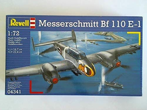 Messerschmitt Bf 110 E-1, No. 04341 - Plastik-Modellbausatz 1:72 (16,7 ...