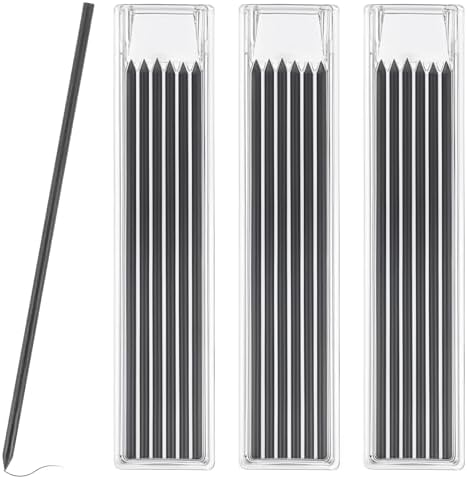 Amazon.com : PEOVLVN 18 Pieces 2.8mm Pencil Refills, Solid Pencil ...