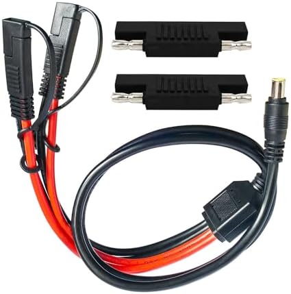 Amazon.com: Faoyliye 10AWG SAE to DC 8mm Cable,DC 8mm Male to 2 SAE ...