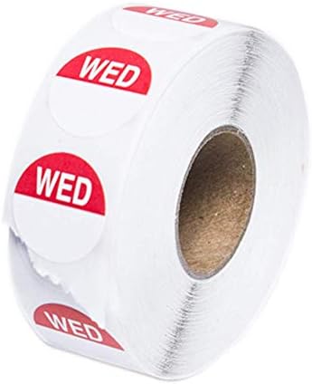 Food Hygiene Labels Food Label Day Dots Full Week - 1 Roll per Day ...